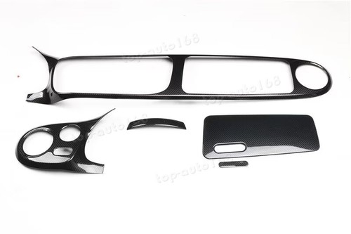 Carbon Fiber Look Center Console Cover Trim 5PCS For Volkswagen Beetle ...