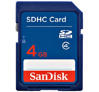 Sandisk 4GB SD Card SDHC Memory Card for Camera Universal - Blue Class ...