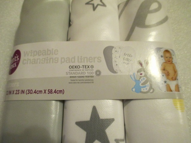 Parent's Choice Waterproof Wipeable Changing Pad Liners 3 Pack for sale ...