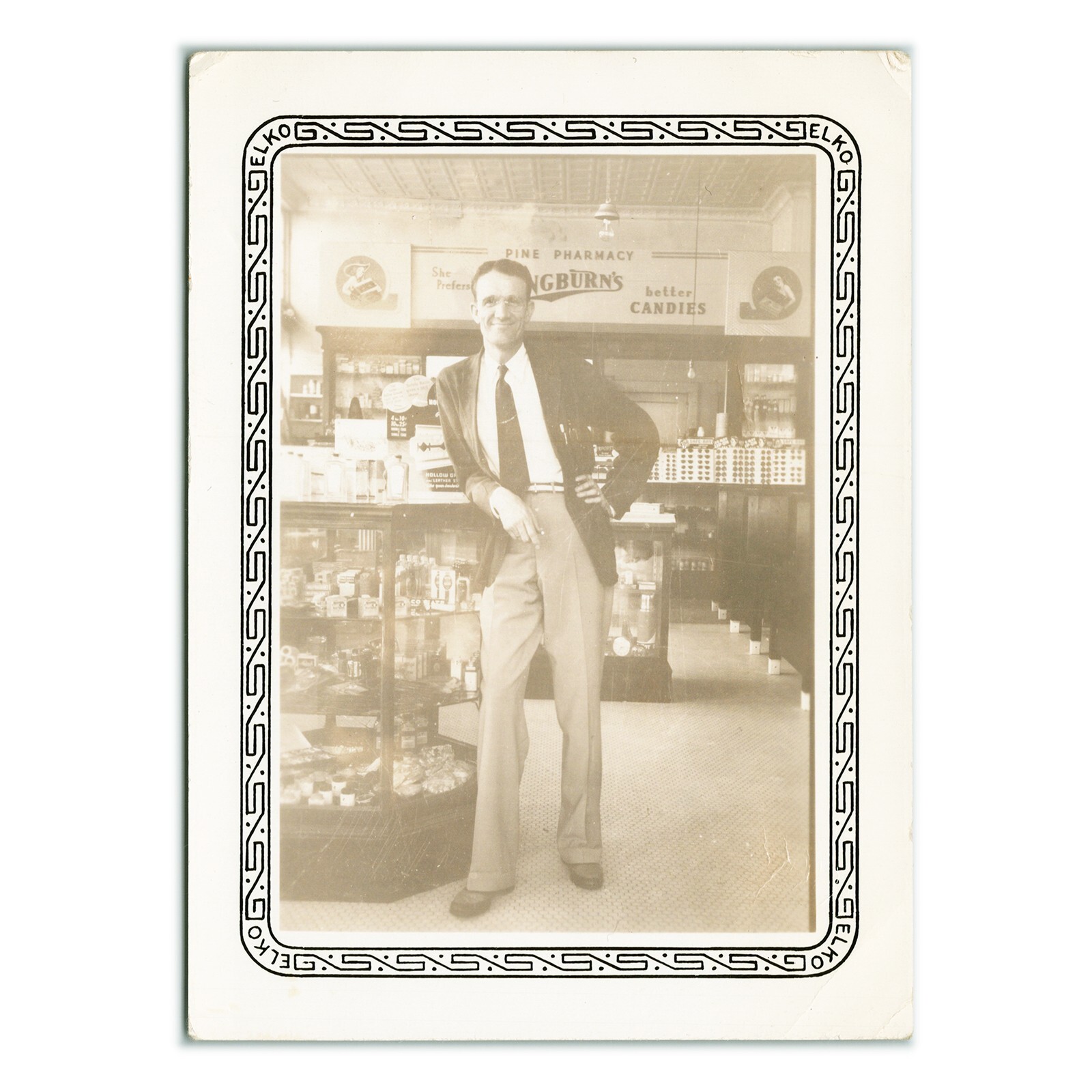 Rather's Pharmacy Shop Owner Photo 1930s Dallas Texas Drug Store ...
