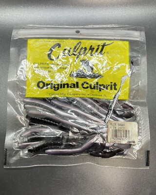 Culprit Original Fishing Lure 6” Blue Shad 25 Ct. | eBay
