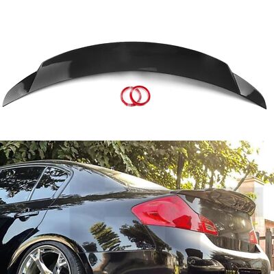 CARBON FIBER DUCKBILL TRUNK SPOILER WING FOR 09-13 INFINITI G35/G37/G25 ...