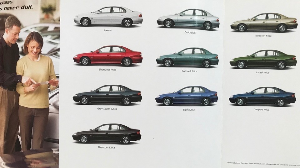 Holden Calais VX Series II Commodore Berlina Brochure with V8 HSV ...