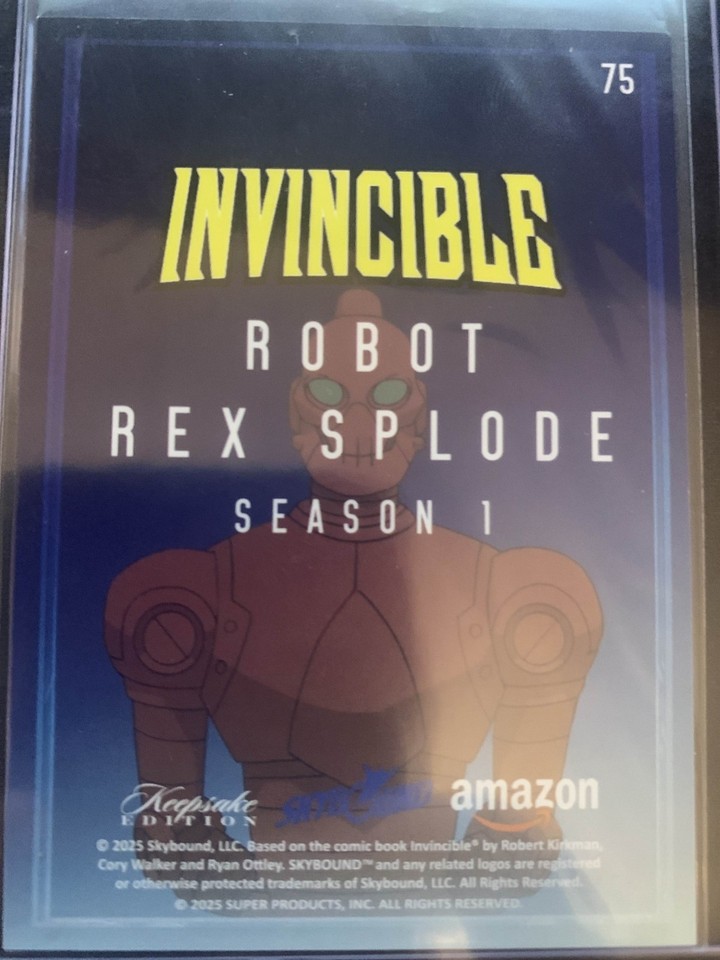 2025 Keepsake Invincible Gold Parallel #10/10 - Robot Rex Splode #75 | eBay