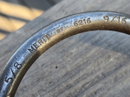 Vintage Merit tools #6216 half moon Curved box end wrench 9/16-5/8 12pt ...