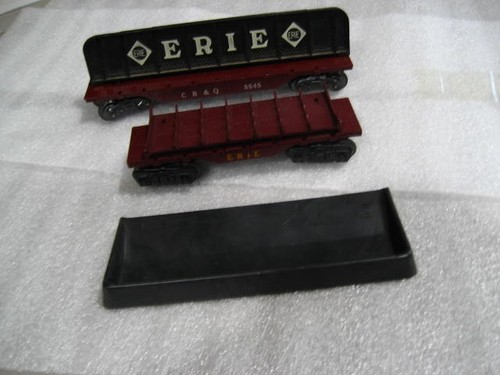 MARX train GIRDER car and electric log dump car with tray | eBay
