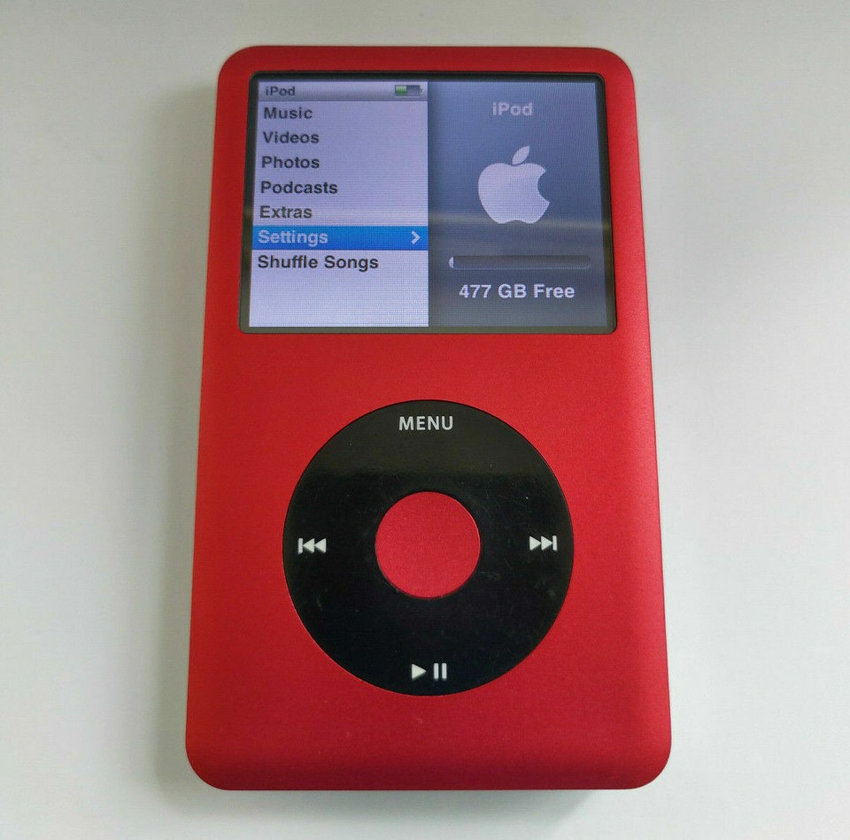 NEW Apple iPod Classic 7th Gen (RED) 80,120,160,256,512,1TB - Sealed ...