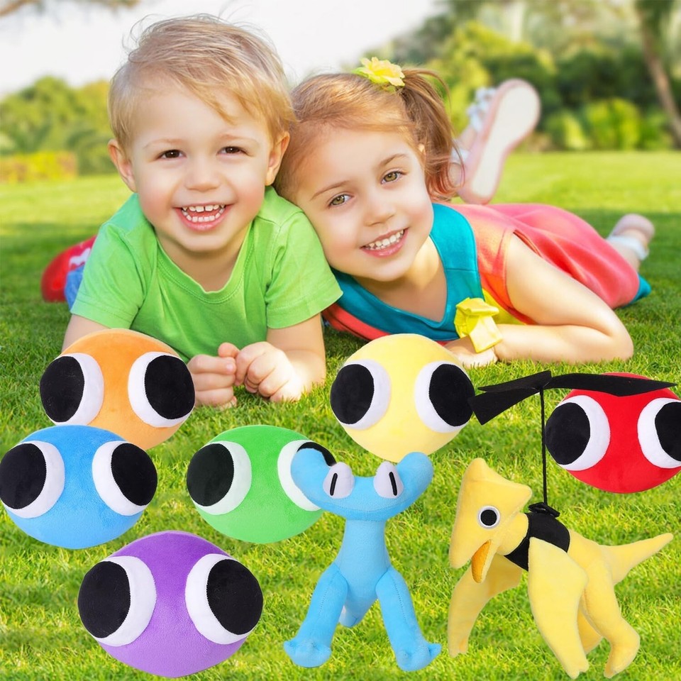 Rainbow Friends Chapter 2 Cyan Plush Toys Yellow Friend Soft Stuffed ...