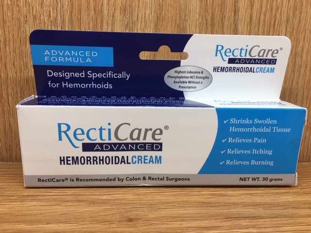 RectiCare Advanced Hemorrhoidal Cream Hemorrhoids 30g Recti Care #8301 ...