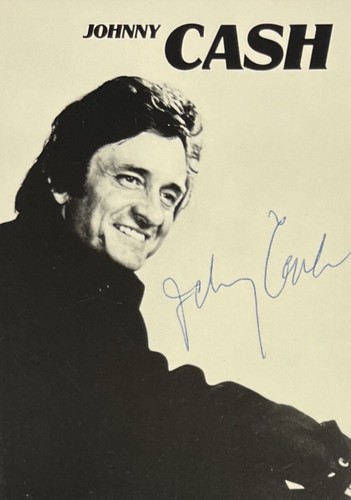 Johnny Cash - Signed Autograph Promo Photo Postcard COA | eBay