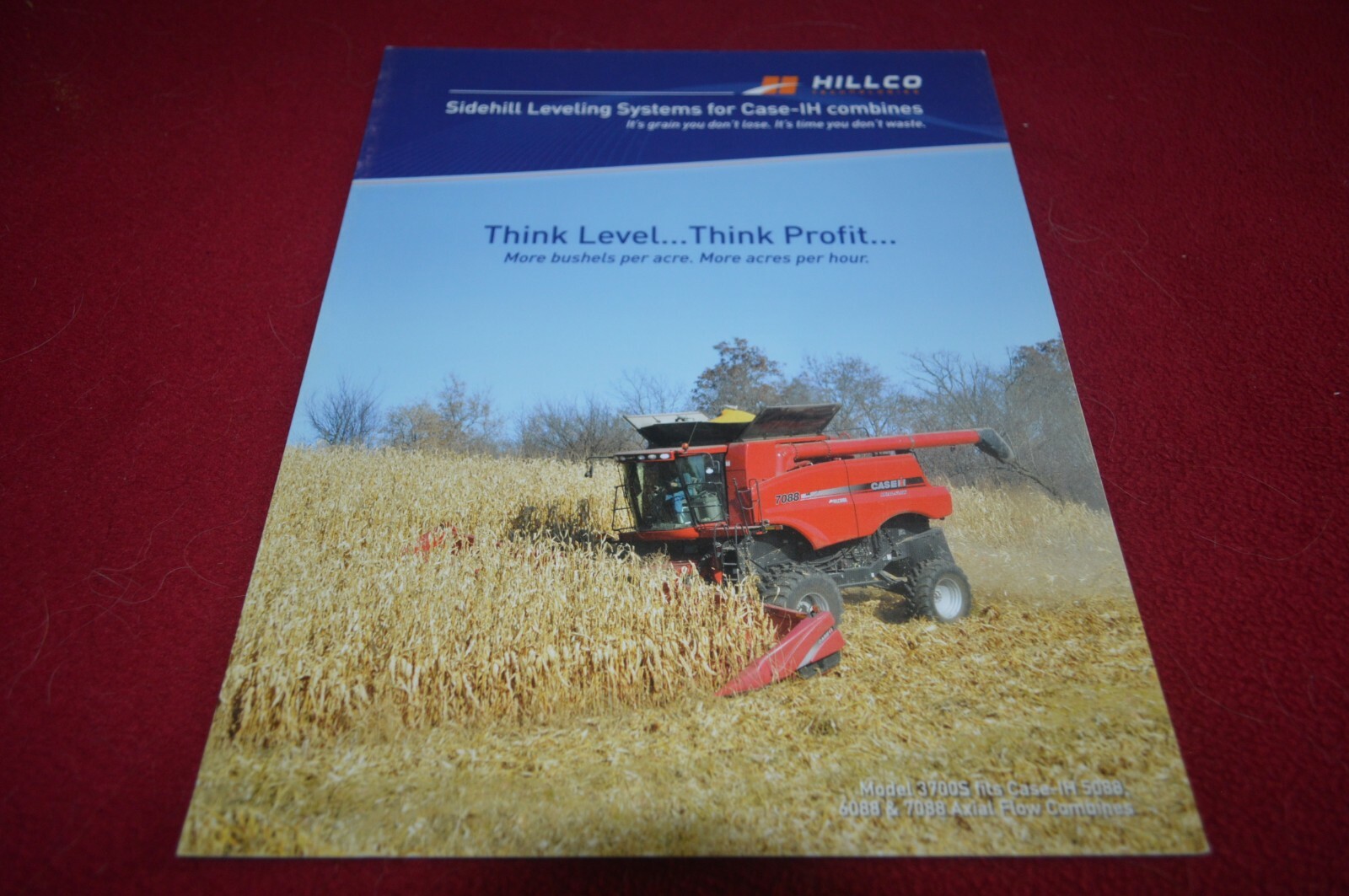 Hillco Hillside Combine System For Case International Brochure FCCA | eBay