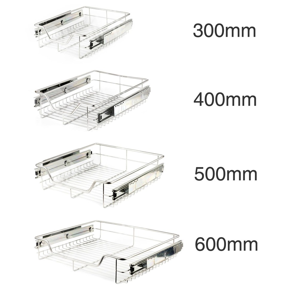 Dihl Pull Out Storage Basket Stainless Wire Kitchen Larder for 300mm ...