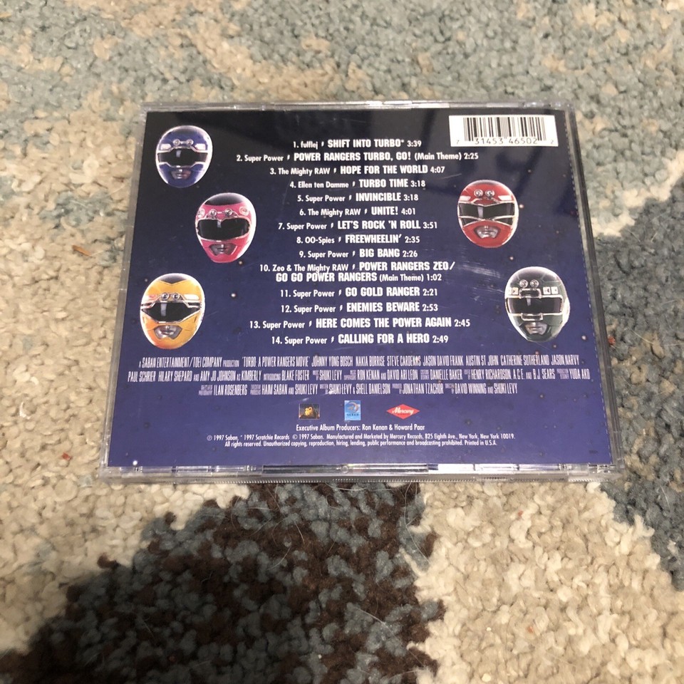 Turbo: A Power Rangers Movie Soundtrack CD And DVD Retro 90s OOP Bonus ...