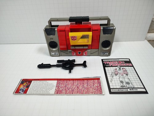Transformers G1 Vintage Boombox Cassette Player Blaster complete with ...