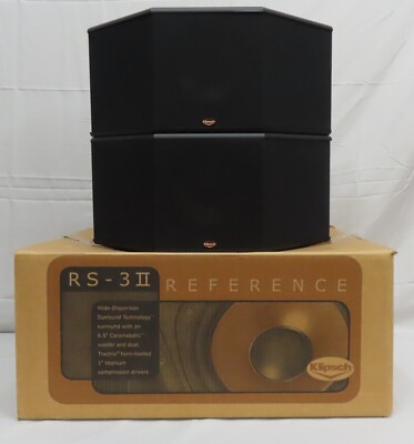 Klipsch RS-3 II Surround Speakers - Speaker Pair With Box | eBay