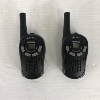 Cobra 2-Way Walkie Talkie CXT175 Microtalk 22 Channel Black Pair ...