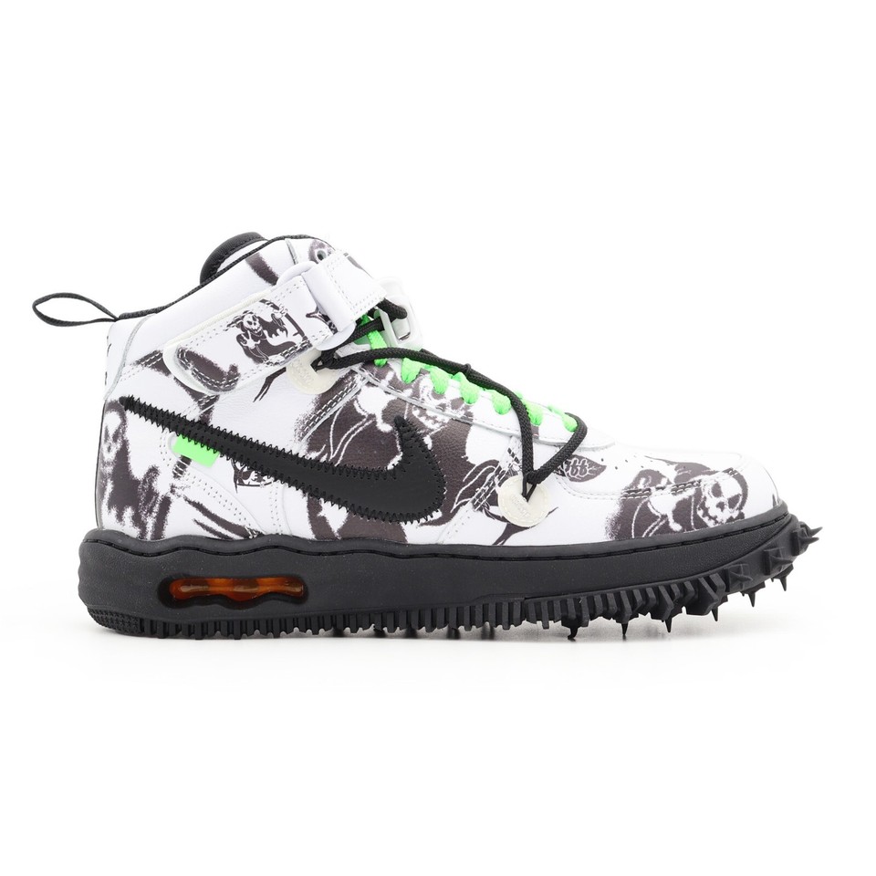 DR0500-102 Off-White Nike Air Force 1 Mid Grim Reaper Electro Green ...