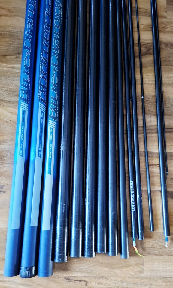 Leeda Fishing Pole Blue Diamond 16m Coarse Carp River Lake Pond Canal ...