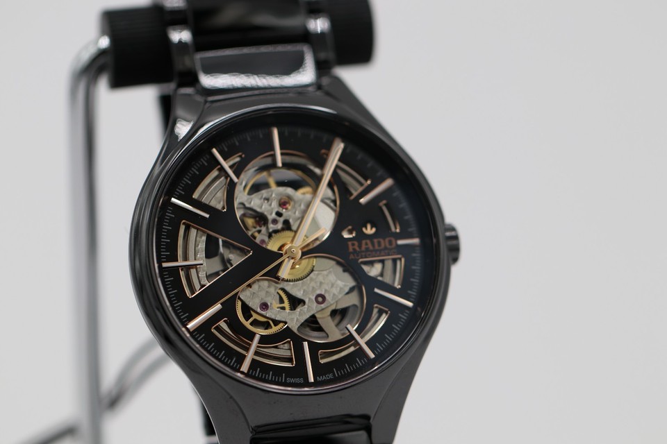 Rado Men's True Open Heart Ceramic Titanium Skeleton Automatic Watch ...
