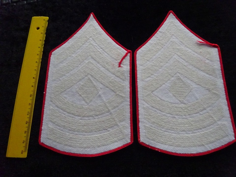 Original Rangabzeichen Marine Corps USMC First Sergeant Gold Red OR-8 ...