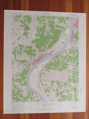 Gallipolis Ohio 1960 Original Vintage USGS Topo Map | eBay