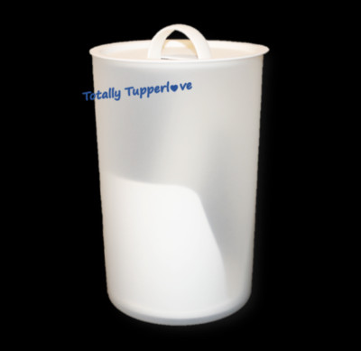 Tupperware Keeper Bagel Stor Round Canister for Pastry Storage White ...