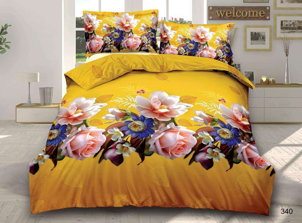 3D Duvet Cover Bedding Set With Fitted Sheet & Pillow Case Single ...