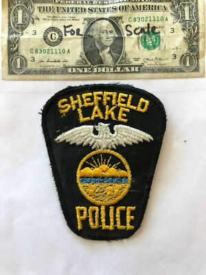 Old Sheffield Lake Ohio Police Patch pre-sewn in fair-good shape | eBay