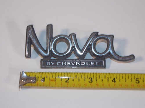 Vtg 1968 69 70 71 72 Chevrolet Nova Car Trunk Lid Deck Emblem Script ...