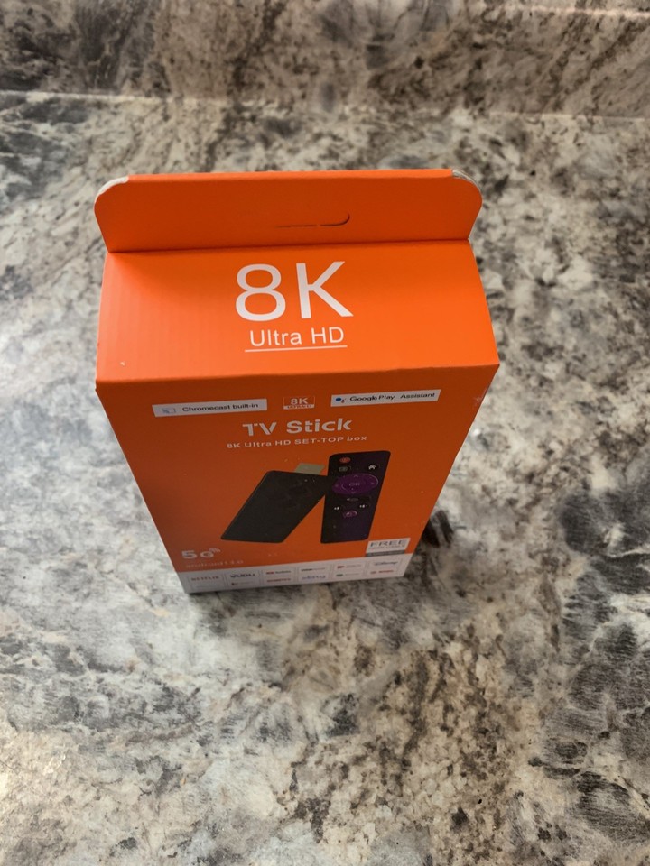AndroidTV TV Stick 8K Ultra HD Set Top Box 5G Dolby Audio DTS Streaming ...