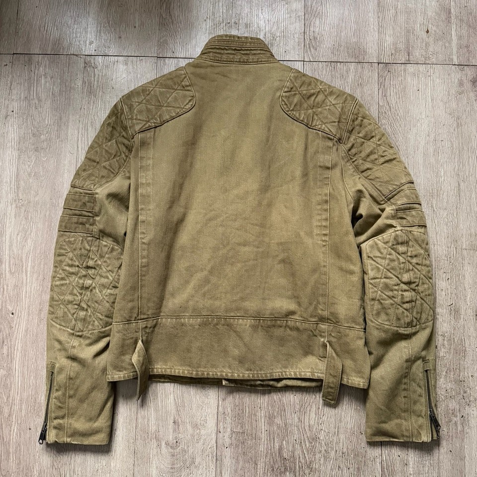 Rare 2010 Ralph Lauren Black Label Sample Moto Coat Biker Zip Jacket Sz ...