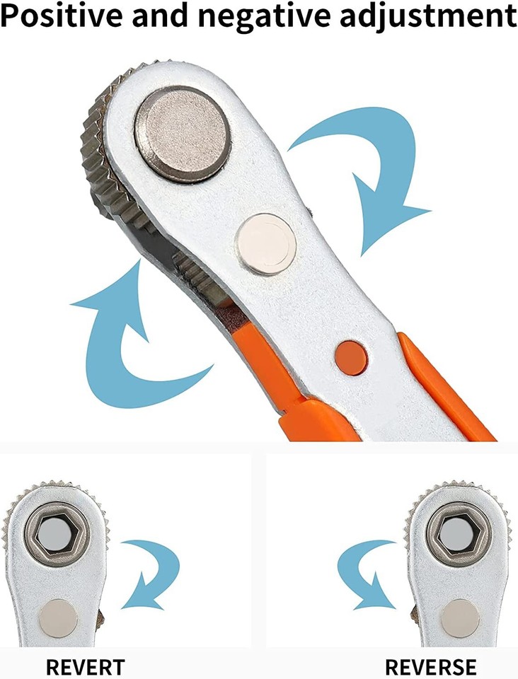 Versatile Screwdriver Set - Multi-Purpose Ratchet Wrench - High Torque ...