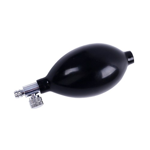 Black Manual Air Pump Inflation Sphygmomanometer Blood Pressure Latex ...