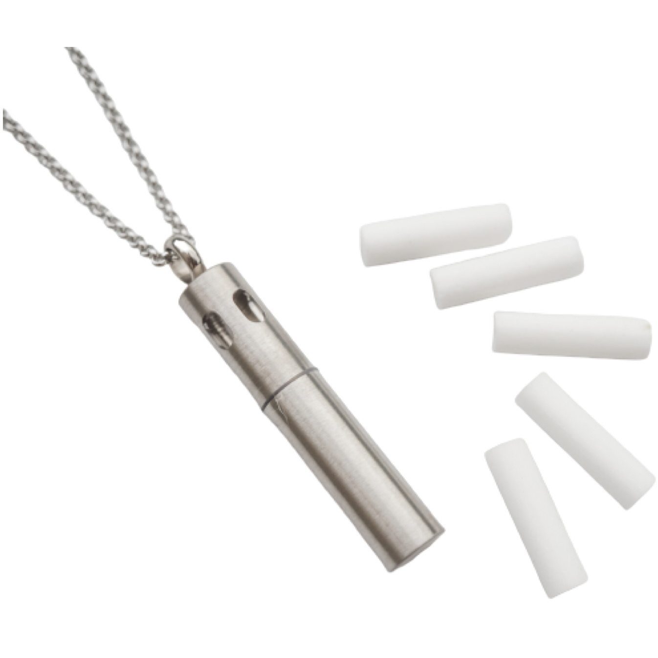 STAINLESS STEEL ESSENTIAL OIL DIFFUSER NECKLACE AROMATHERAPY OILS 28" 5 ...