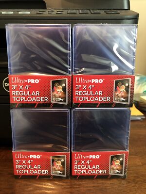 Ultra Pro 3X4 Regular Toploaders 35pt 4 Packs of 25 for Regular Cards ...