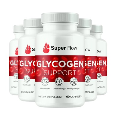 5-Pack Super Flow Glyco Optimizer, SuperFlow Glycogen Support - 300 ...