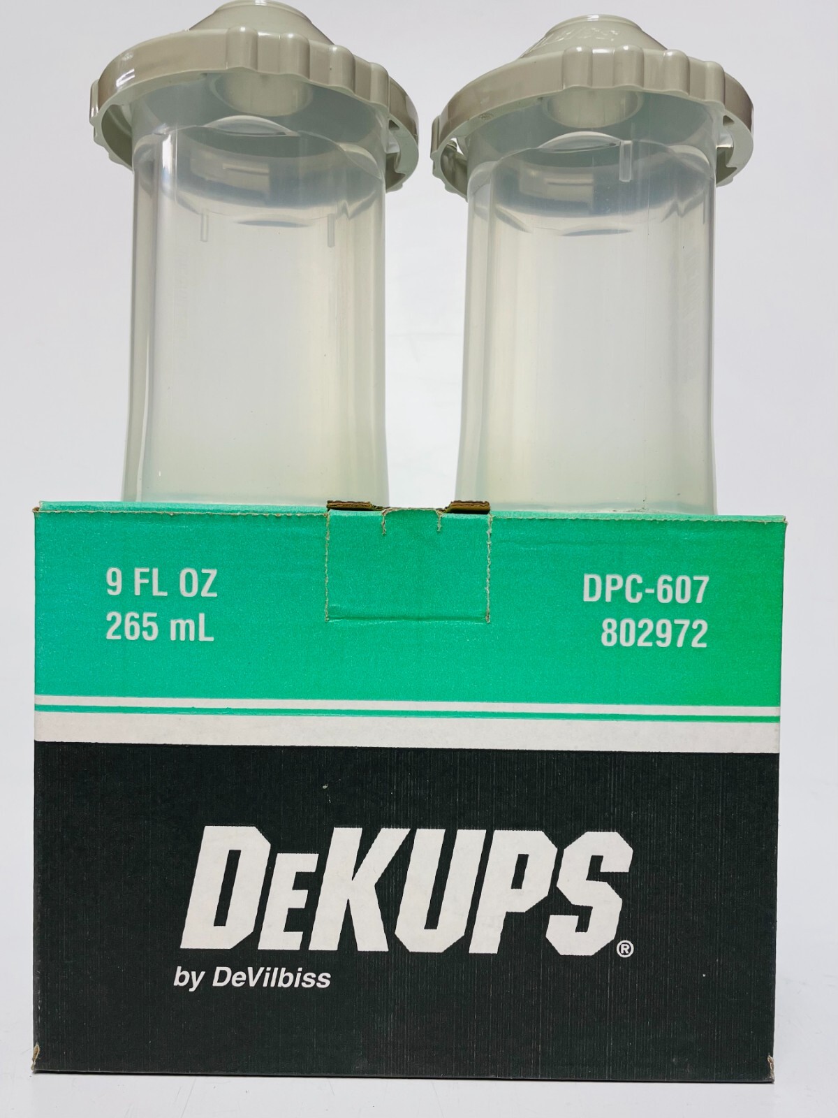DEVILBISS DEKUPS, REUSABLE SLEEVE AND LID, 9 OZ, 2 PER BOX | eBay
