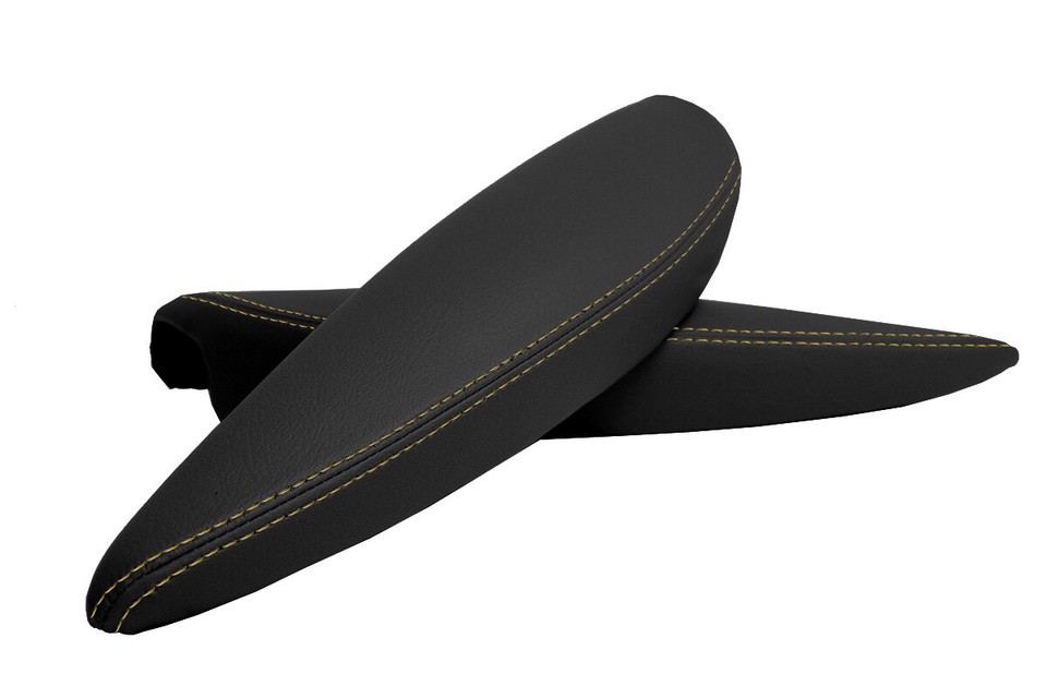 Fits 2007-2015 Mini Cooper R55 Leather Armrest Door Panel Cover Beige ...