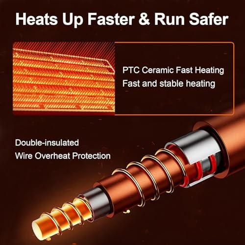 Car Heater, 12V Portable Heater Plug in Heating and Cooling Fans, Car ...
