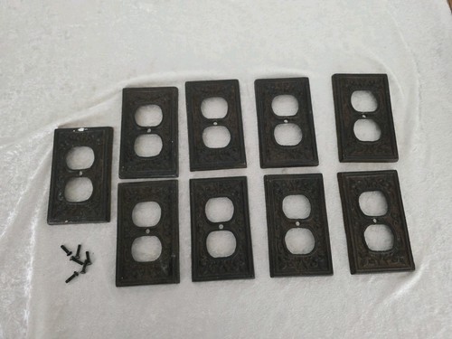 9 Cast Iron Outlet Covers From 1941 Home | eBay