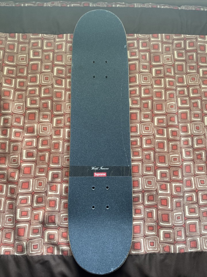 2008 Supreme Black Stained Box Logo Deck Stars Skateboard Rare Bogo Set ...