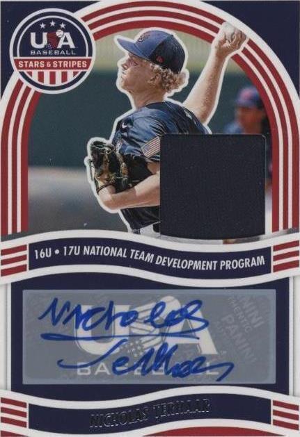 2024 Panini Stars and Stripes - 16u/17u National Team Signatures Materials Nicholas Terhaar #NTS ...