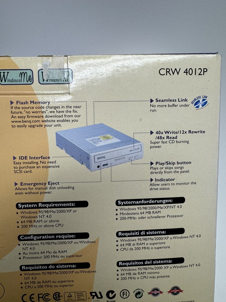 SEALED NEW BenQ CD Burner 42X CD-R 12X CD-RW 48X CD-ROM CRW-4012P | eBay