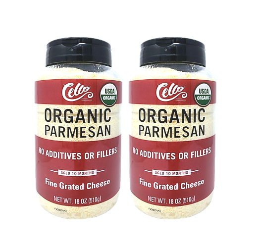 Cello Organic Parmesan Aged 10 Months Fine Grated Cheese 18 Oz for sale ...
