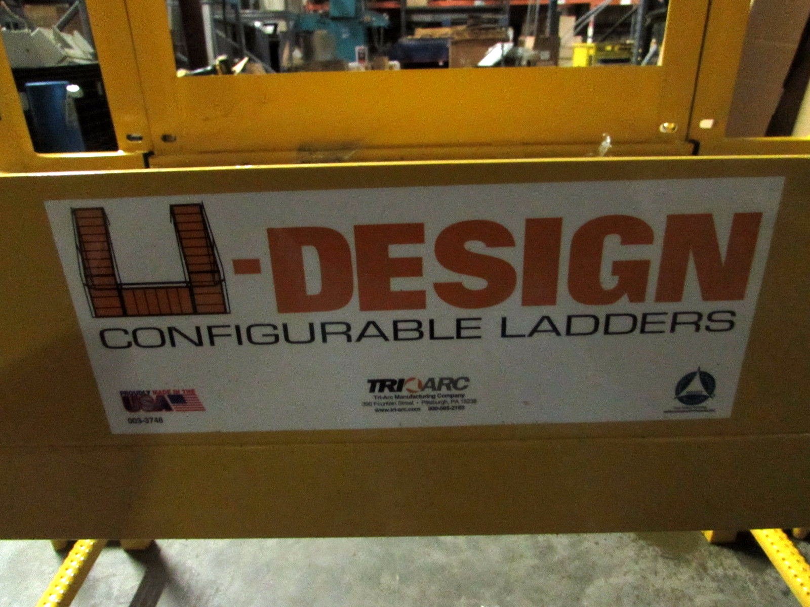 U DESIGN CONFIGURABLE LADDER PLATFORM 72" TALL YELLOW 1000 LB CONVEYOR ...