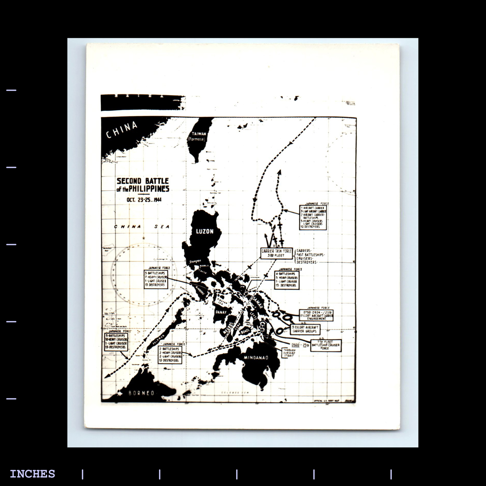 Vintage Photo MILITARY ARCHIVE PIC OF MAP PHILIPPINES WORLD WAR II | eBay