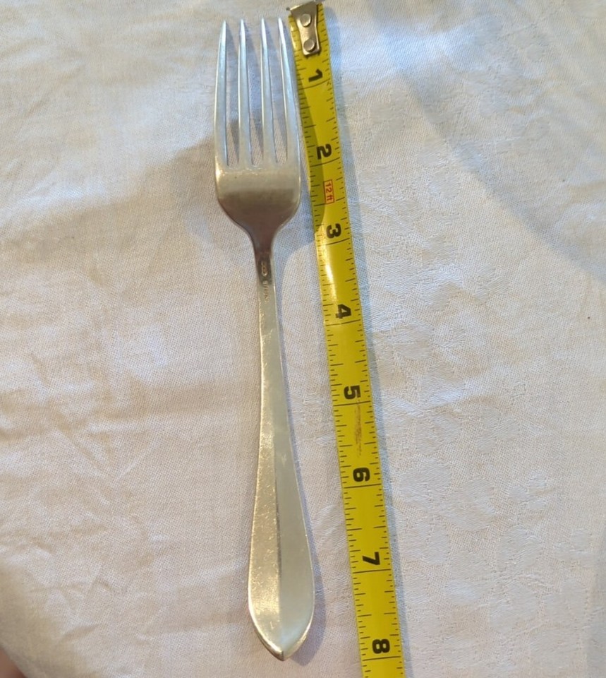 Pointed Antique Reed Barton Sterling Regular Fork 7 7/8" monogram"H" | eBay