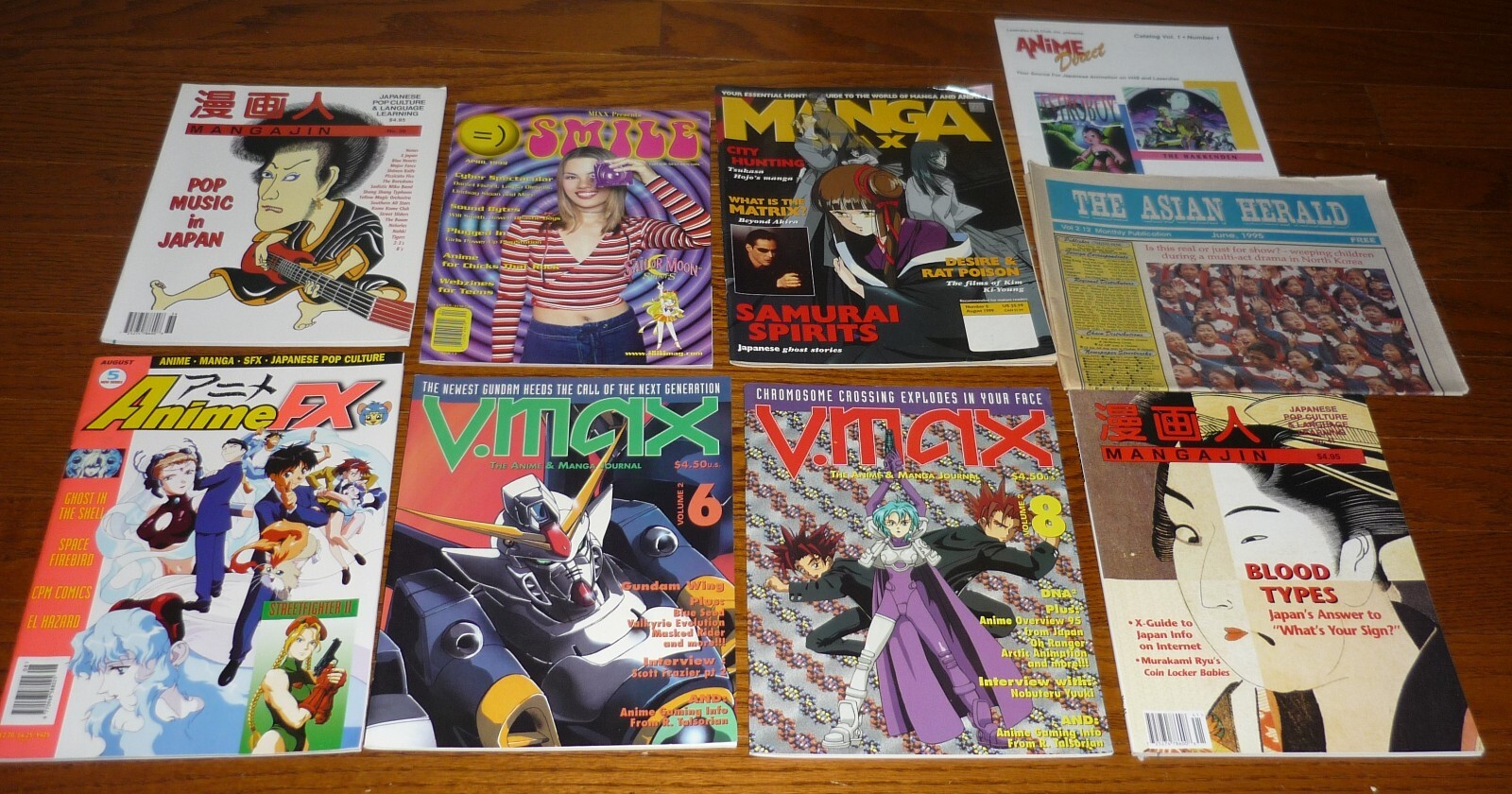 Lot of 9 Anime Manga books: Anime FX, V.Max, Mangajin, Manga Max ++ | eBay