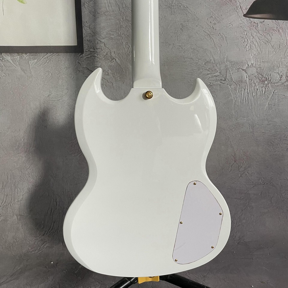 New Custom Left Handed White 6 Strings SG Electric Guitar HH Pickups ...