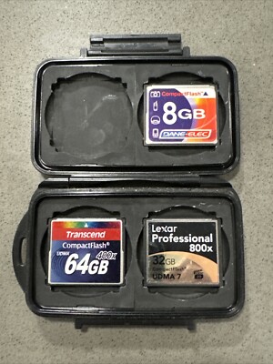 Transcend 64GB 400X + 32GB 800X Lexar Pro + 8GB + PELICAN CASE | eBay